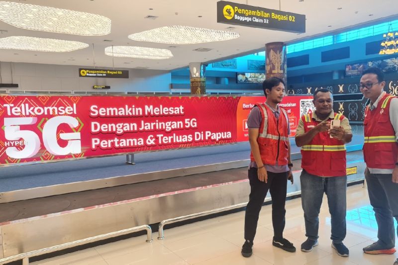 Telkomsel Hadirkan Akses Jaringan 5G di Bandara Timika - Timika eXpress